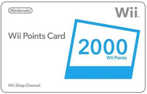 Nintendo Wii 2000 Points Scratch Card CeX IN Buy Sell Donate